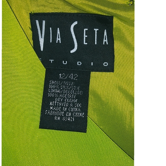 Via Seta | Dresses | Via Seta Studio Silk Suit | Poshmark